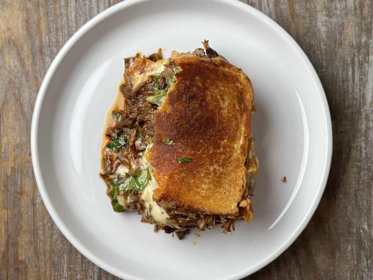Smoked Birria Grilled Cheese - Burnt Pellet BBQ