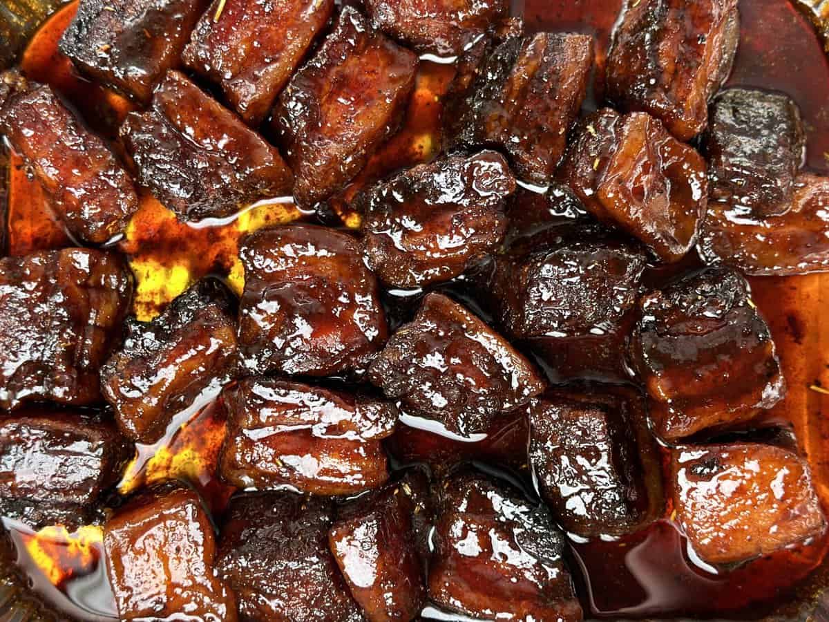 Smoked Pork Belly Burnt Ends - Burnt Pellet BBQ