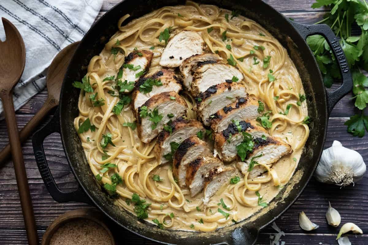 Cajun Chicken Alfredo - Burnt Pellet BBQ