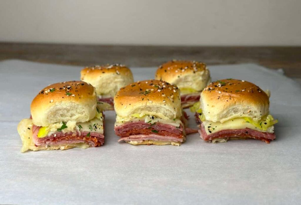 Hot Italian Sub Sliders - Burnt Pellet BBQ