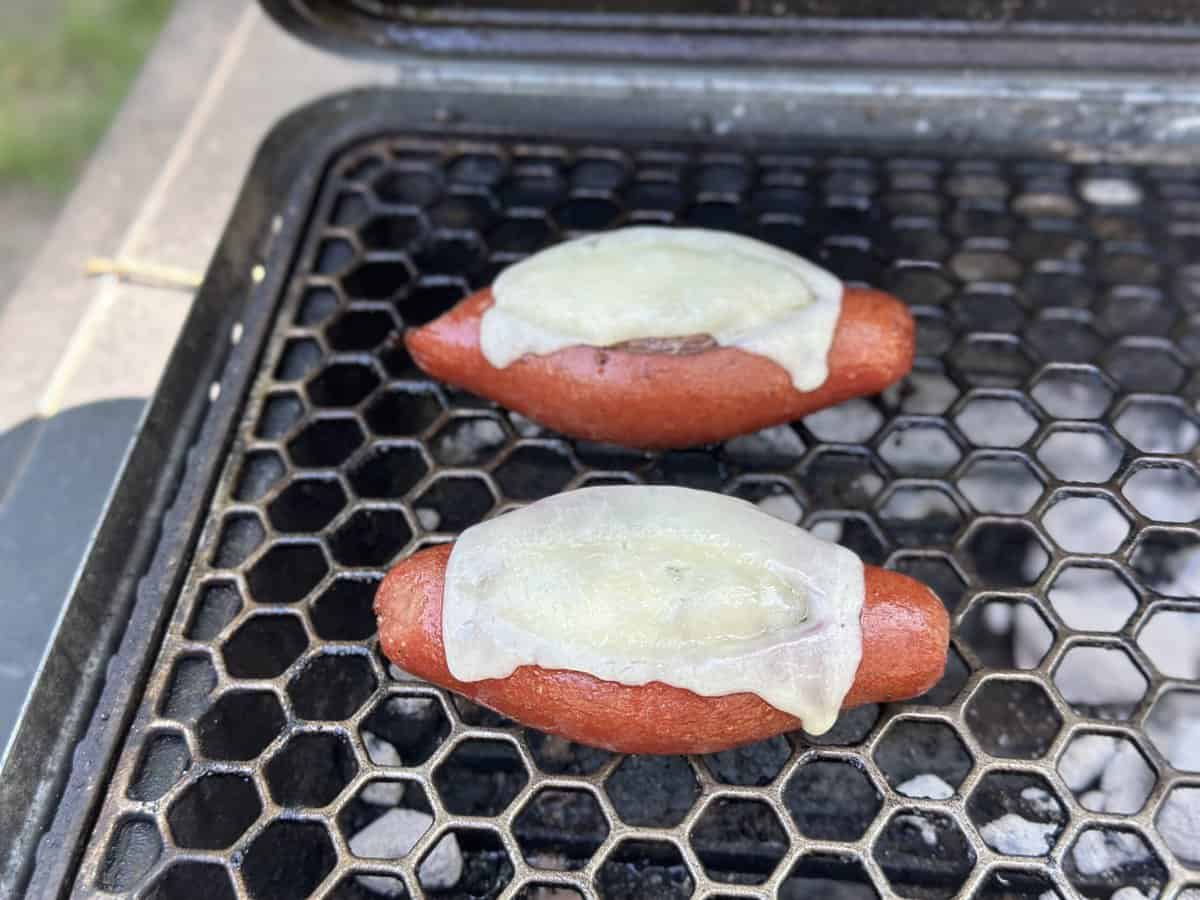 Burger Stuffed Hot Dogs - Burnt Pellet BBQ