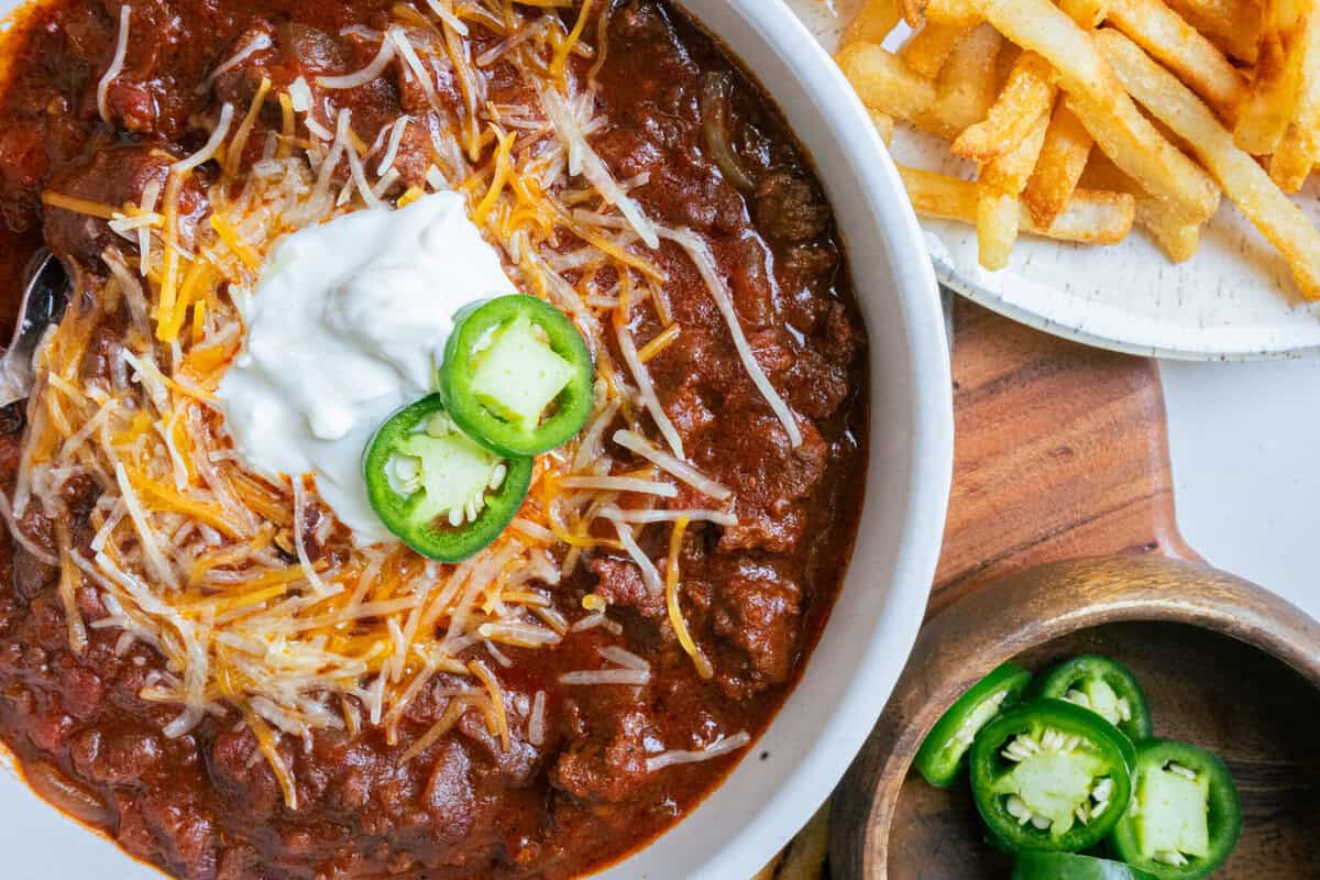 Smoked Over the Top Chili - Burnt Pellet BBQ